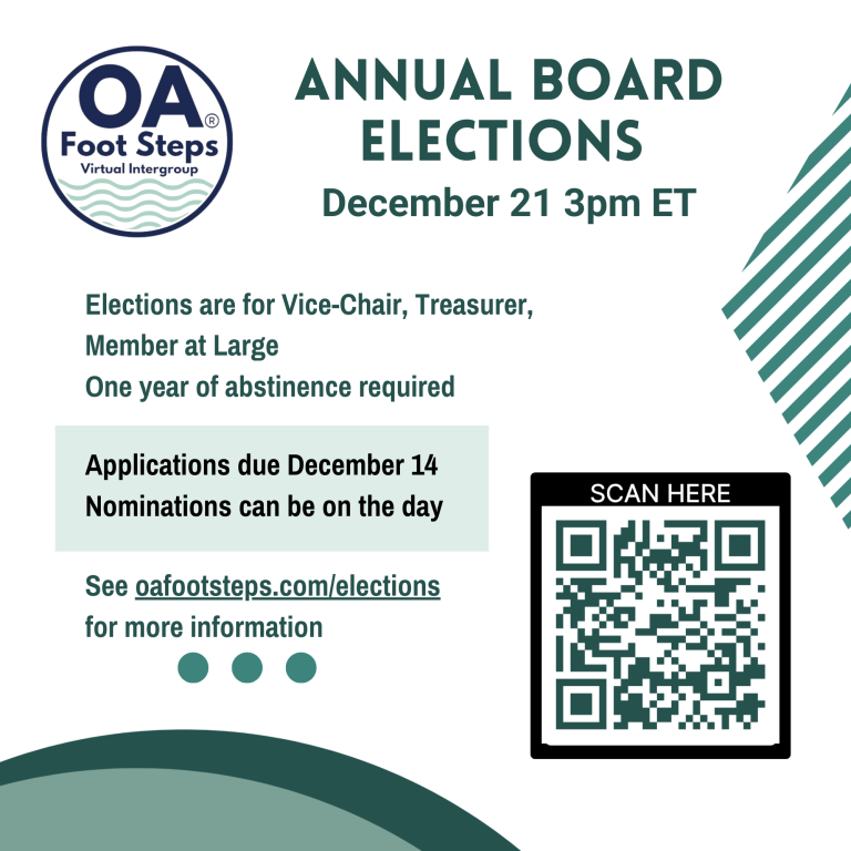 OA Foot Steps Intergroup Elections – OA Foot Steps